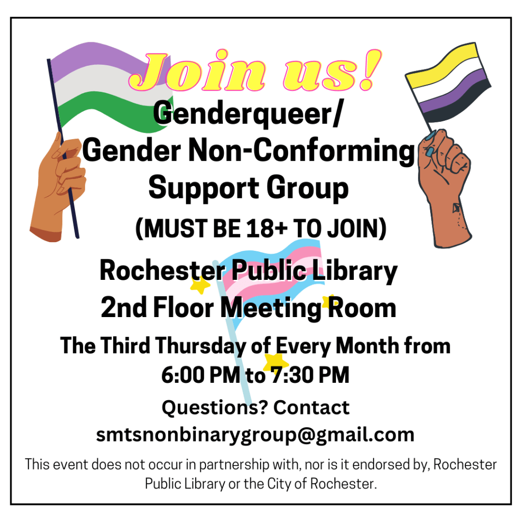 Non-Binary Support Group – Ari Q Will